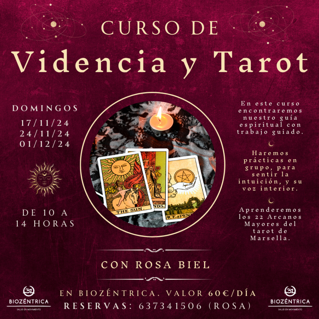 Curso de Videncia y Tarot - Biozentrica - Salud en movimiento
